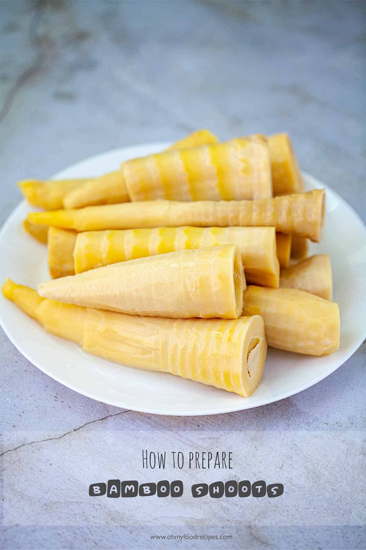 How do you wash bamboo shoots?