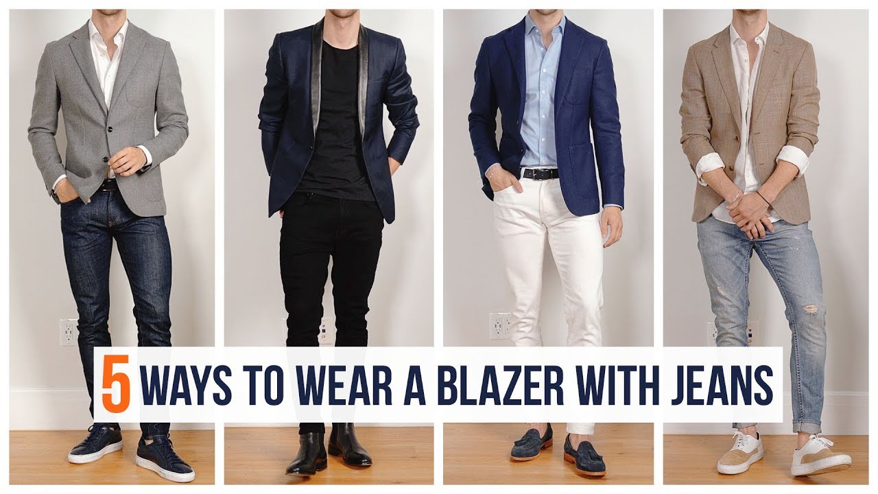 How do you wear a sports jacket casually?