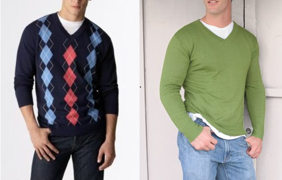 How do you wear a sweater with a T-shirt?