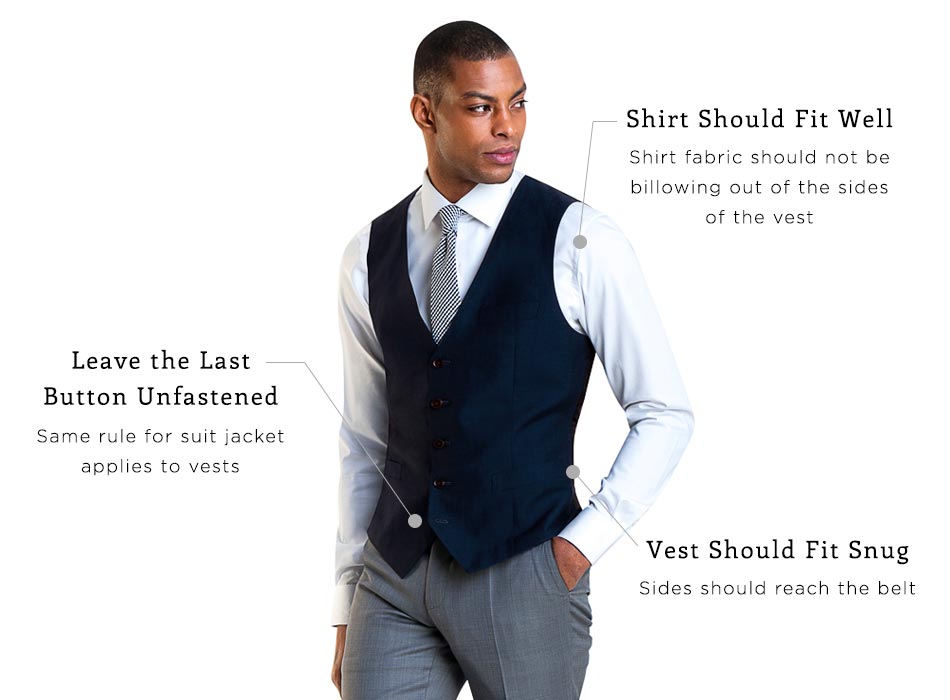 How do you wear a vest with a dress shirt?