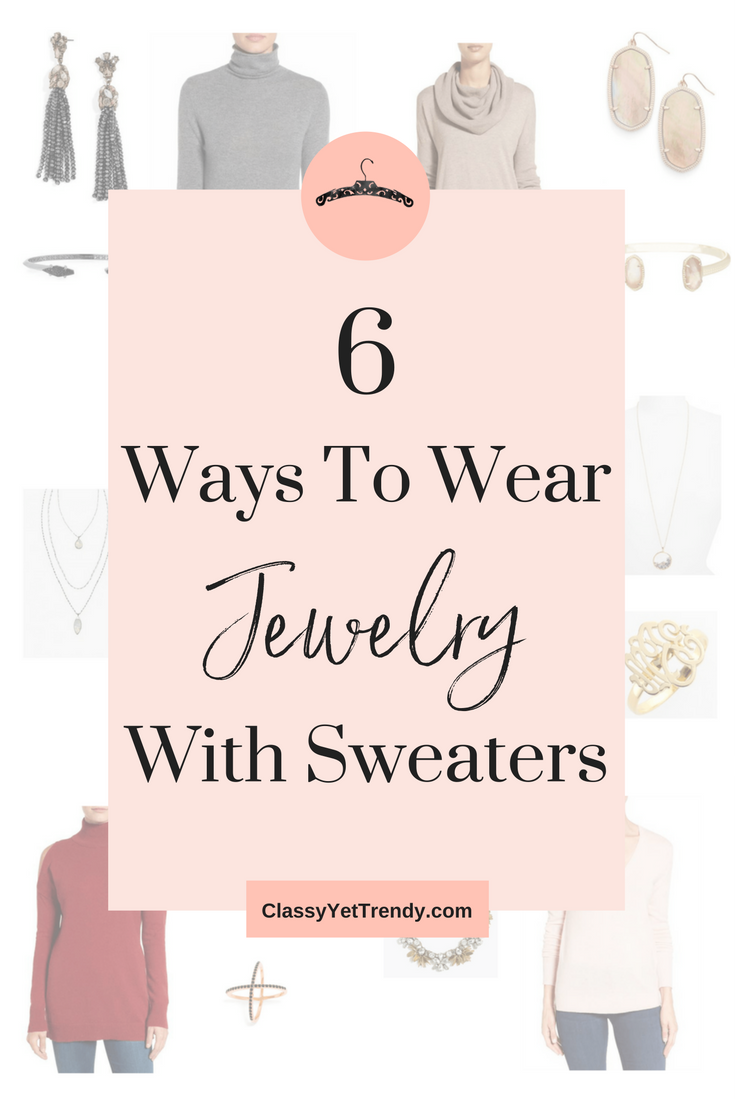 How do you wear jewelry with a sweatshirt?