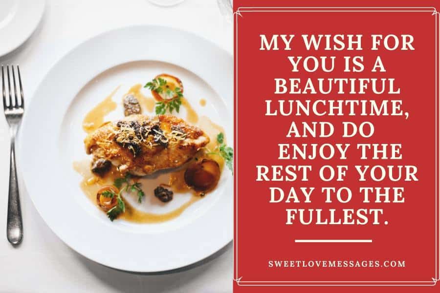 How do you wish a nice meal?