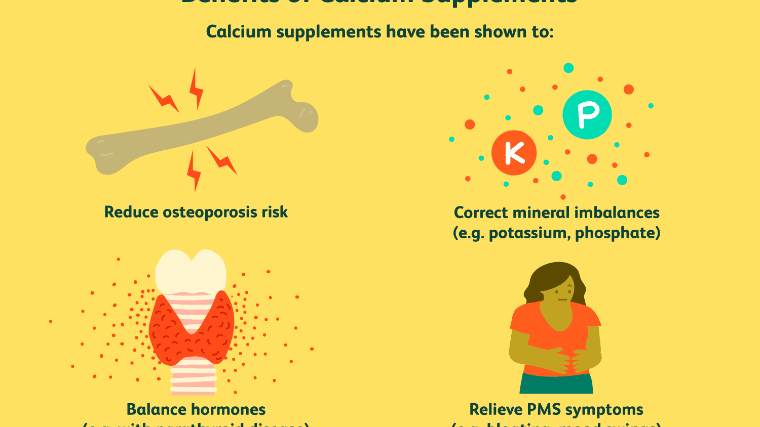 How does calcium affect bone density?