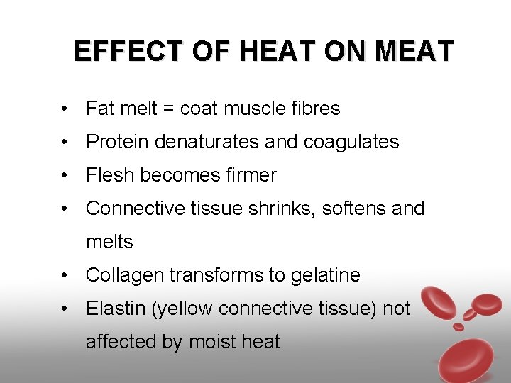 How does cooking affect connective tissue?