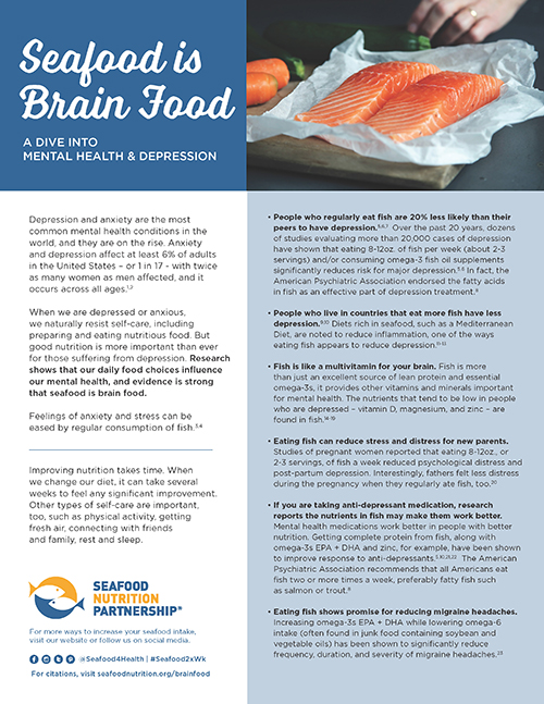How does eating fish affect the brain?