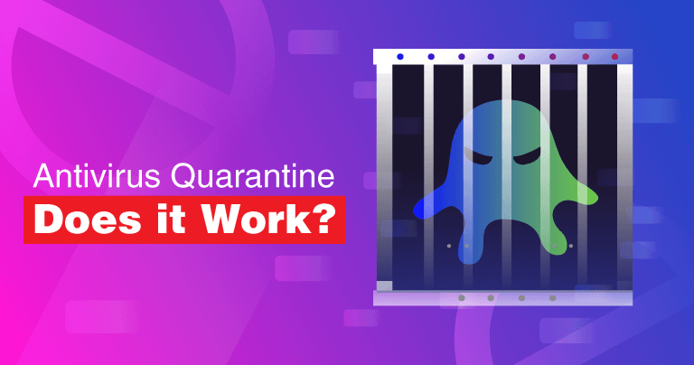 How does quarantining a computer virus work?