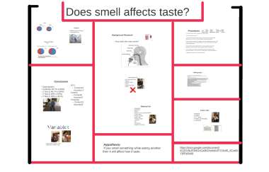 How does smell affect taste variables?