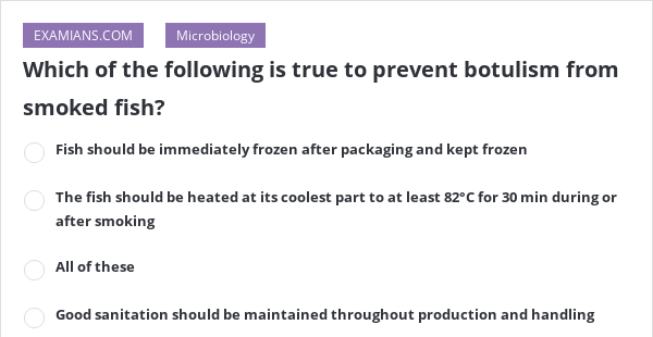 How does smoked fish prevent botulism?