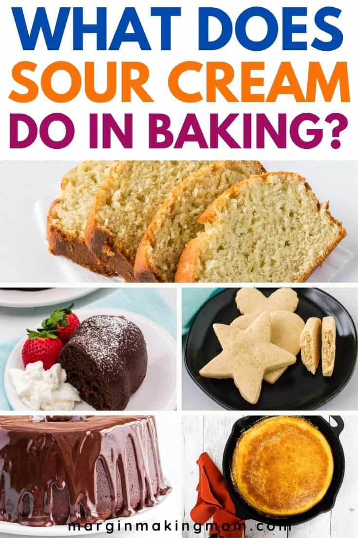 How does sour cream affect baking?