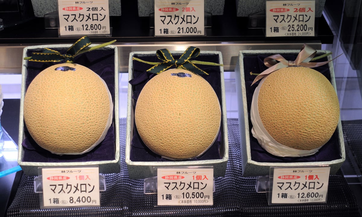 How expensive are melons in Japan?