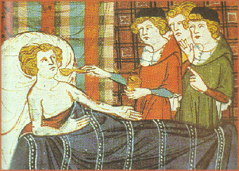 How First aid was administered in the Dark Ages?