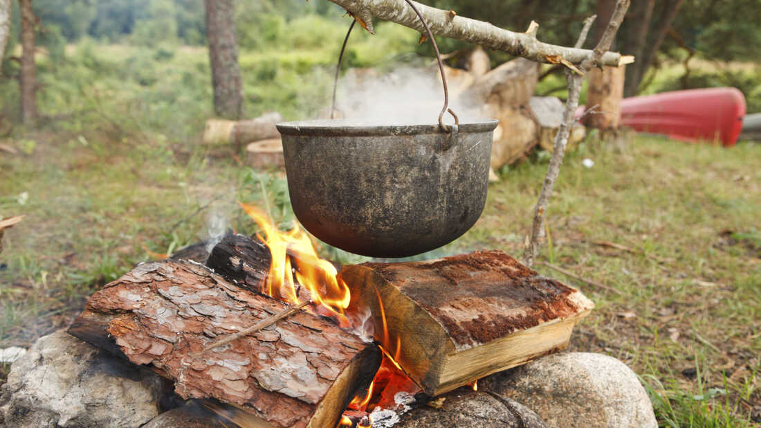 How food was prepared in the old days?