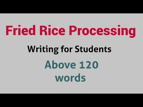 How fried rice is prepared paragraph?