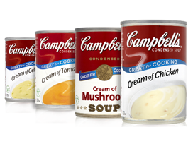 How is Campbell's condensed soup made?
