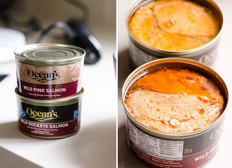 How is canned salmon prepared?