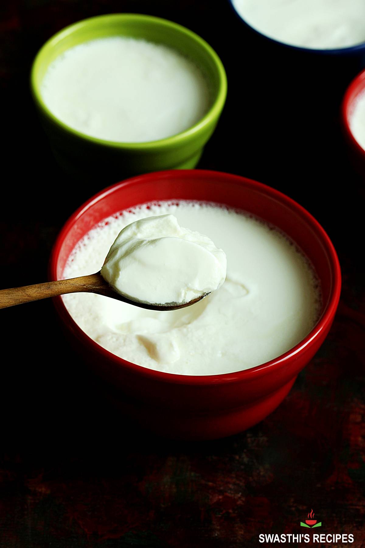 How is curd made from milk?