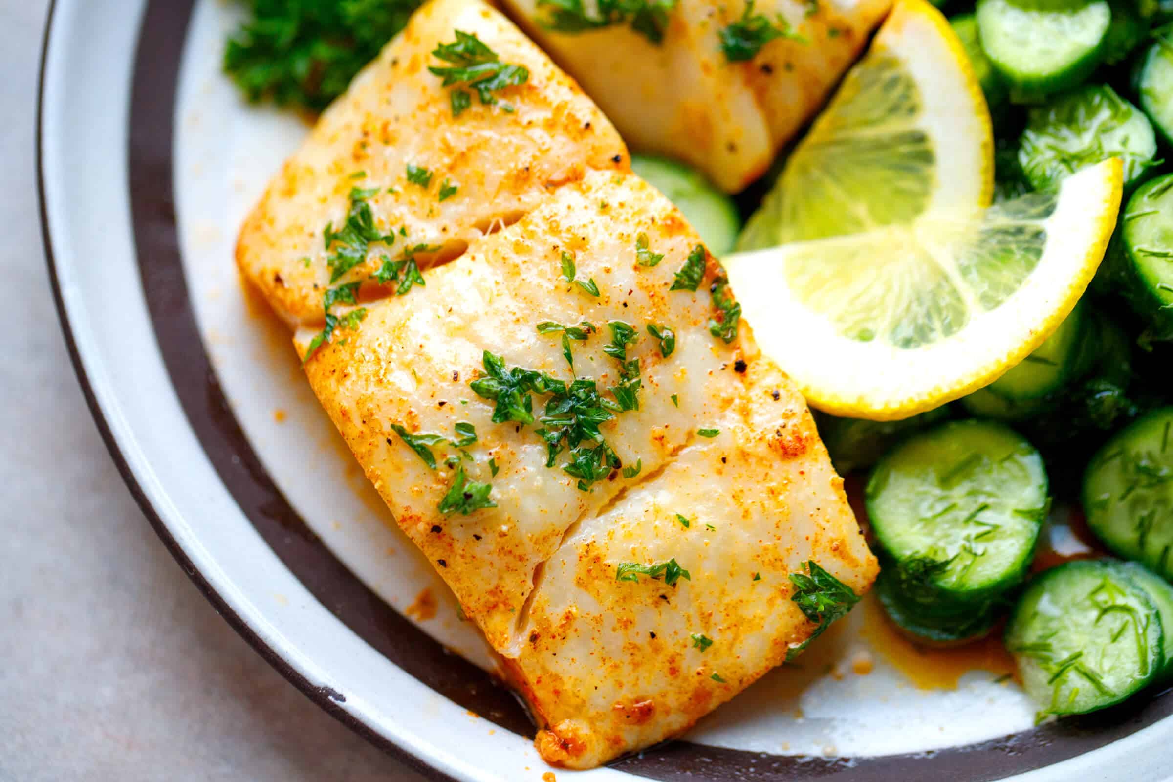 How is halibut supposed to be cooked?