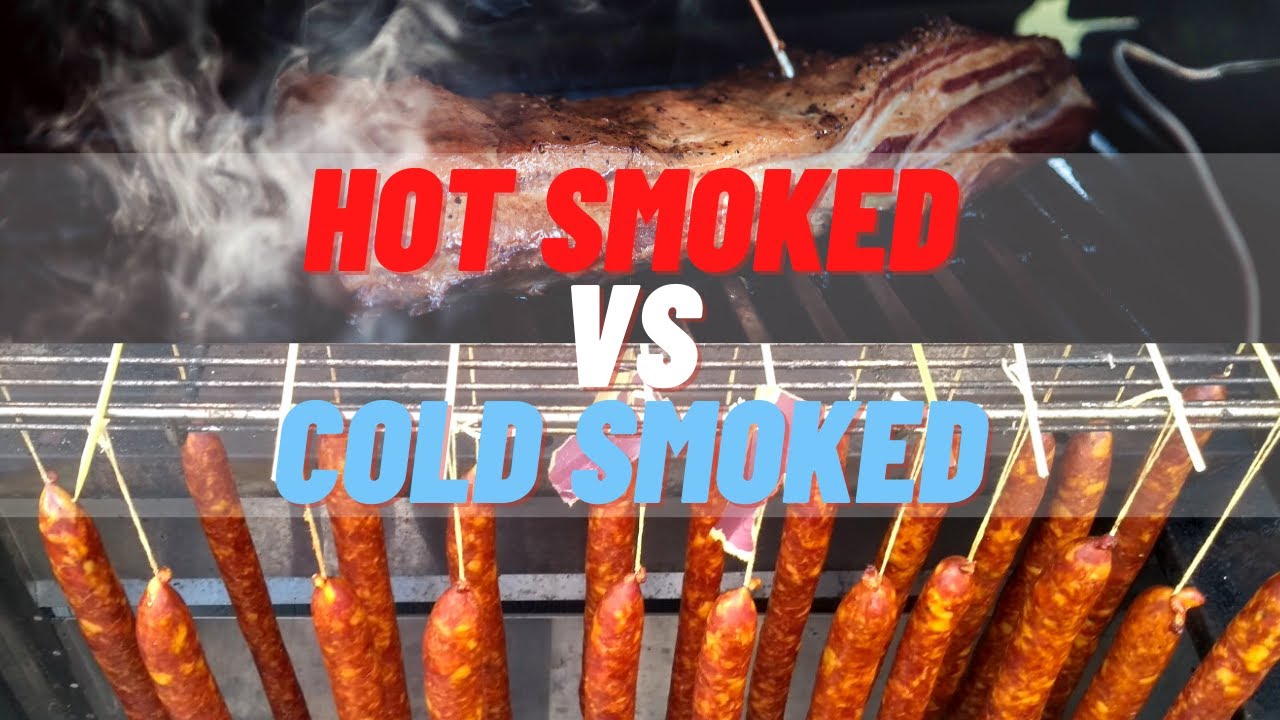 How is hot smoking achieved?