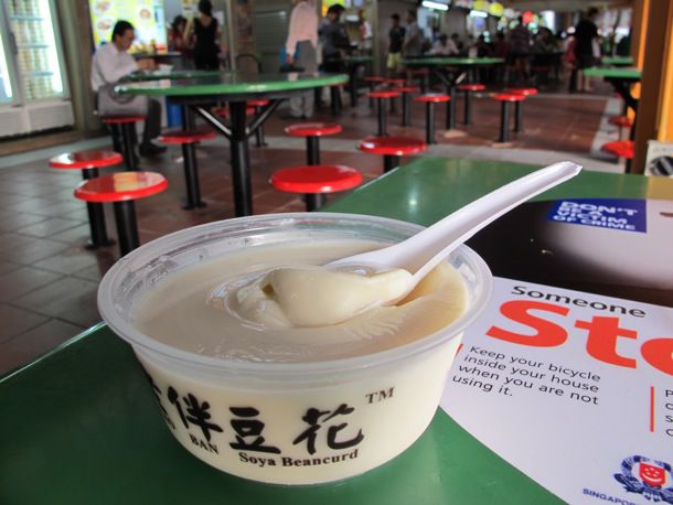 How is soy beancurd made?