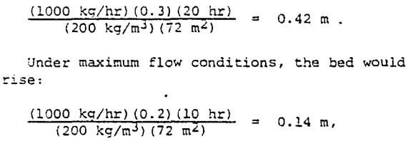 How is thickener diameter calculated?