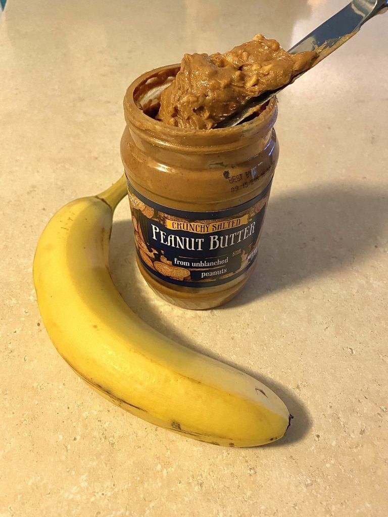 How long before a run should I eat peanut butter?