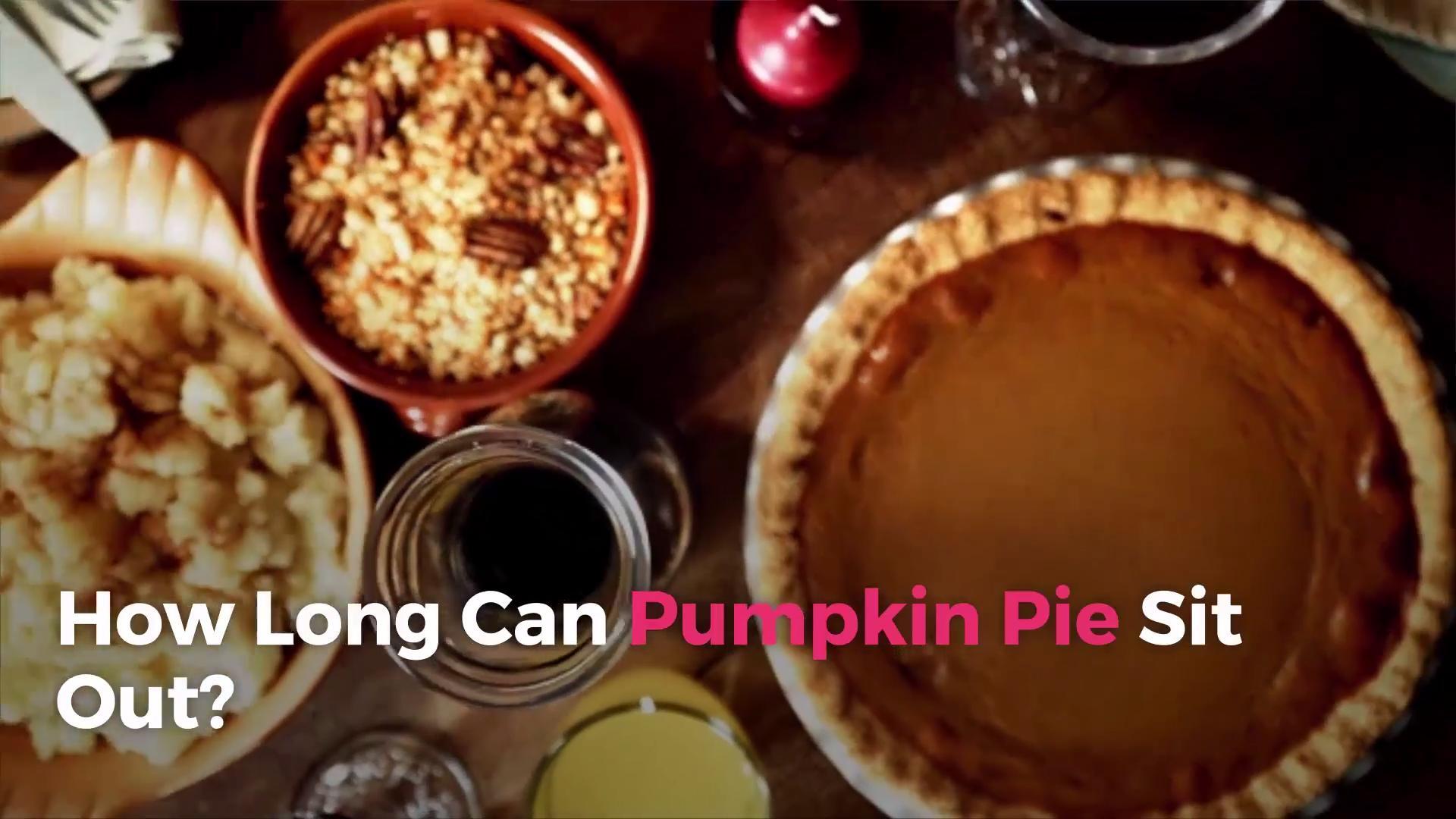 How long can a pie sit out before it spoils?