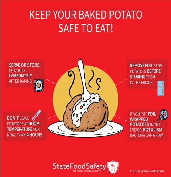 How long can baked potatoes stay out?