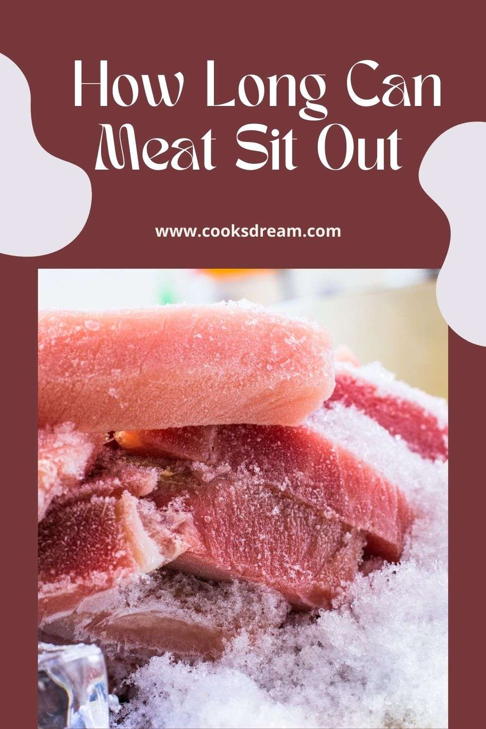 How long can frozen meat sit out at room temperature?