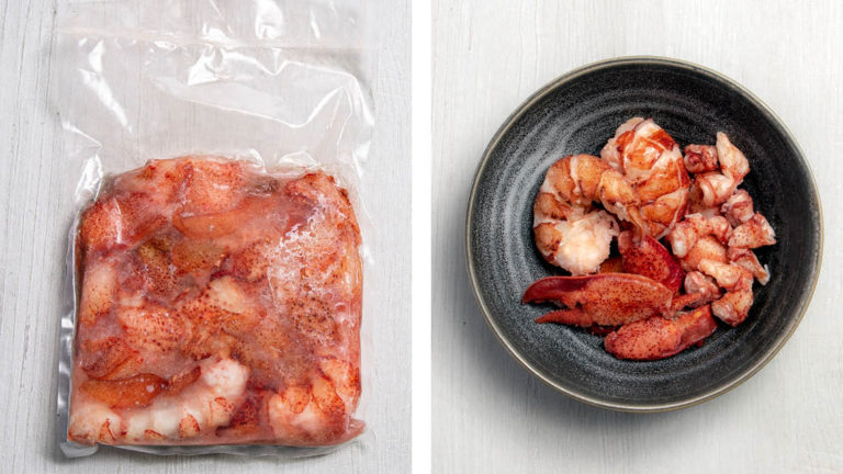 How long can lobster meat be frozen?