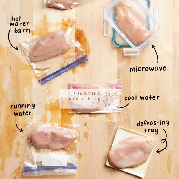 How long can meat sit after defrosting?