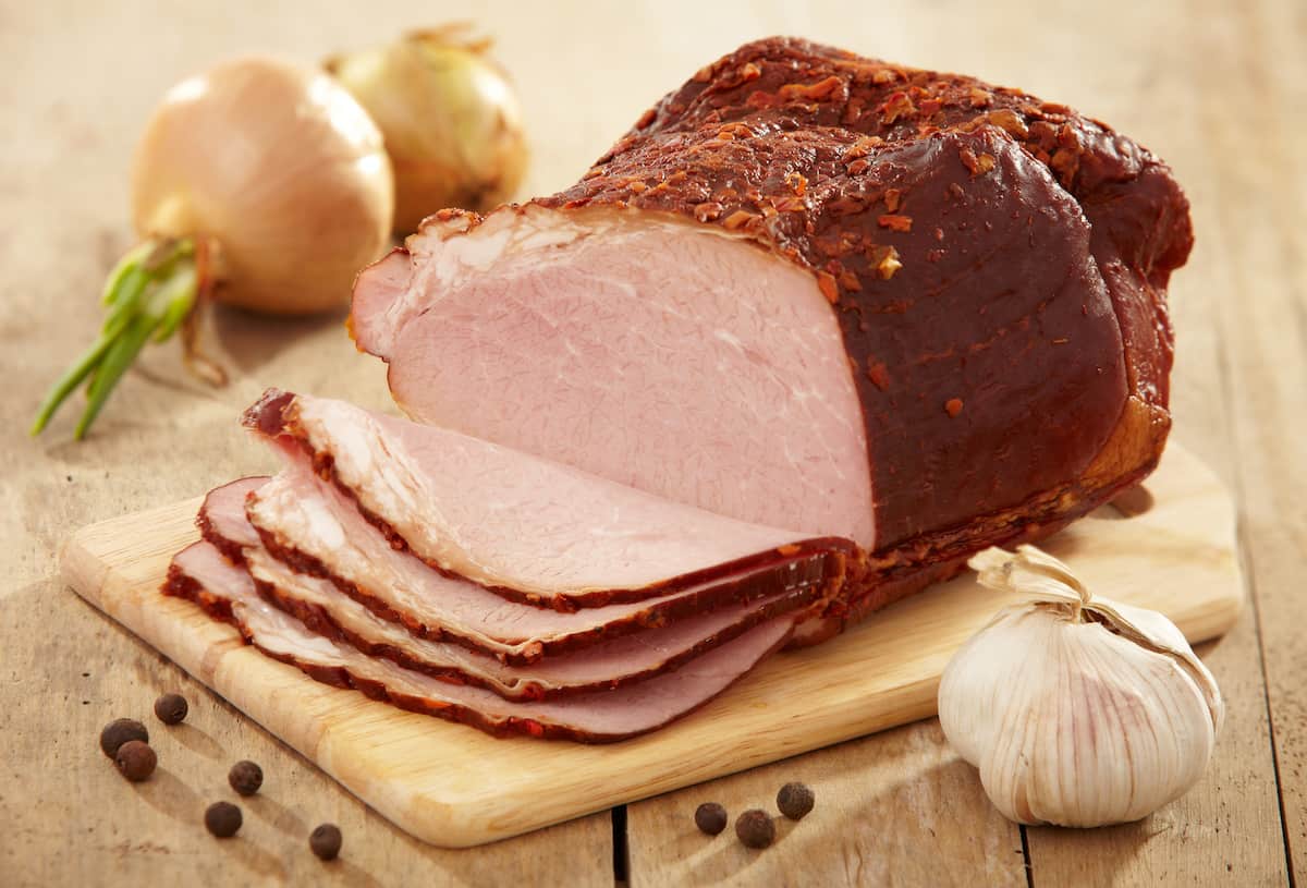 How long can smoked ham sit out?