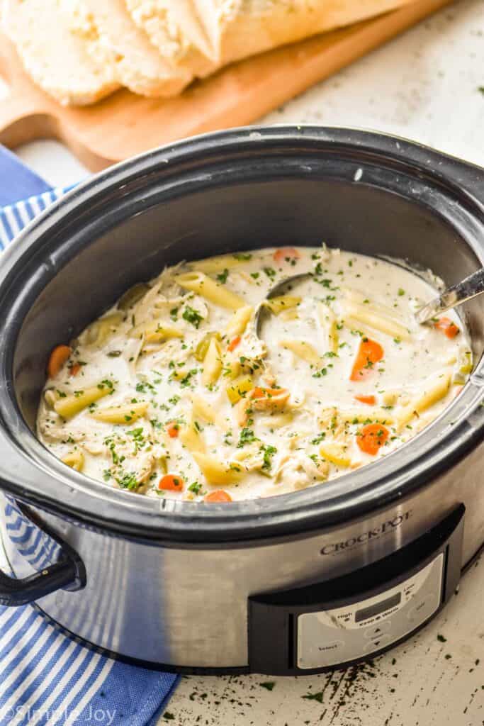 How long can soup sit in crockpot?