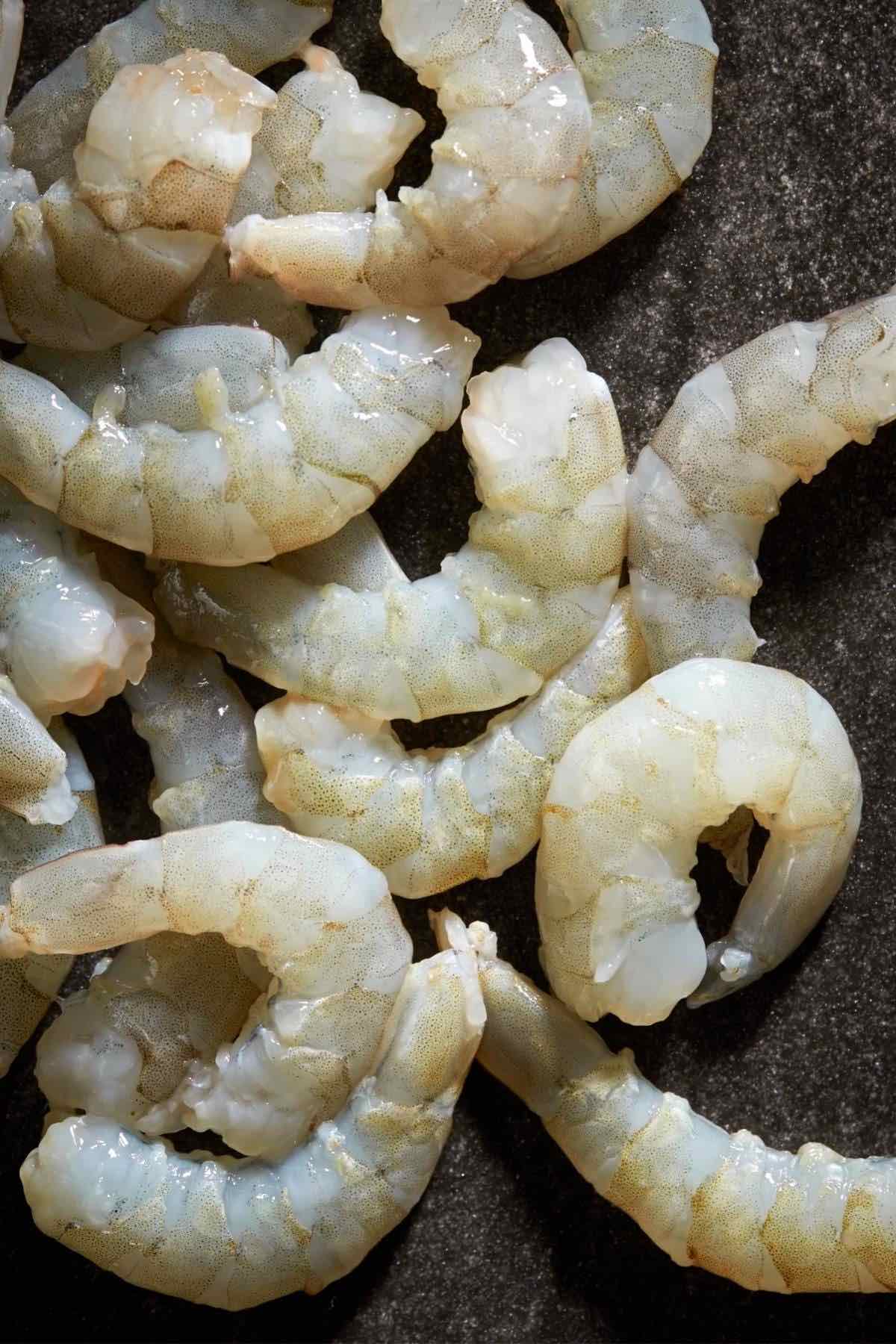 How long can thawed shrimp be in the fridge for?