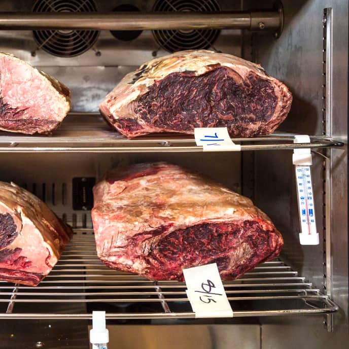 How long can you age beef in the refrigerator?
