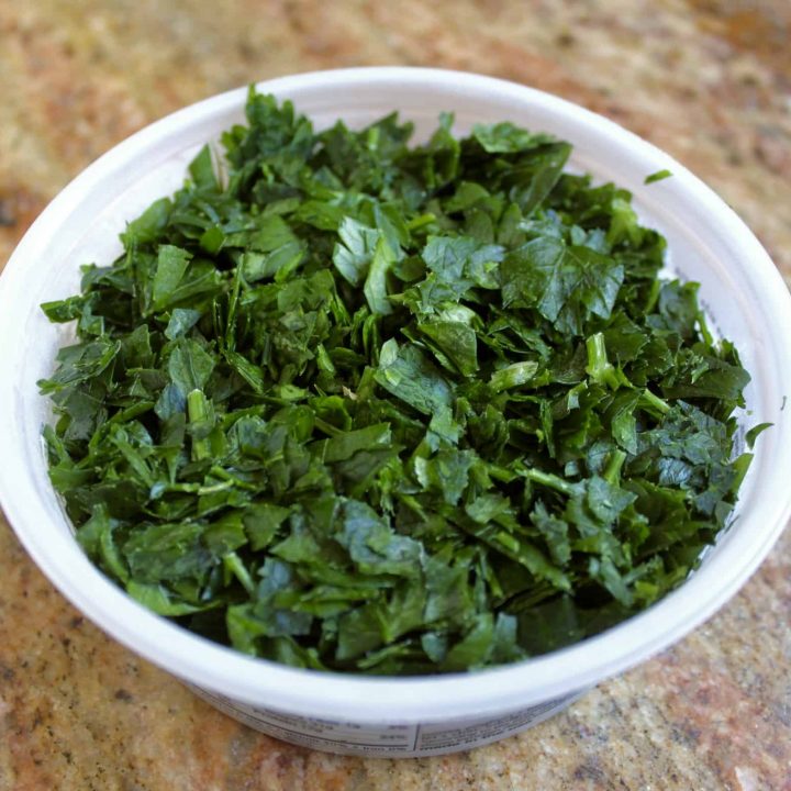 How long can you freeze fresh parsley?