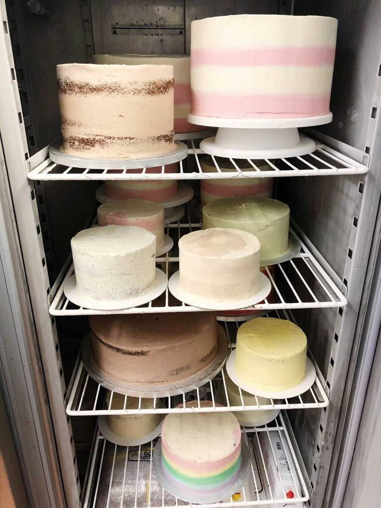 How long can you keep a frosted cake in the fridge?