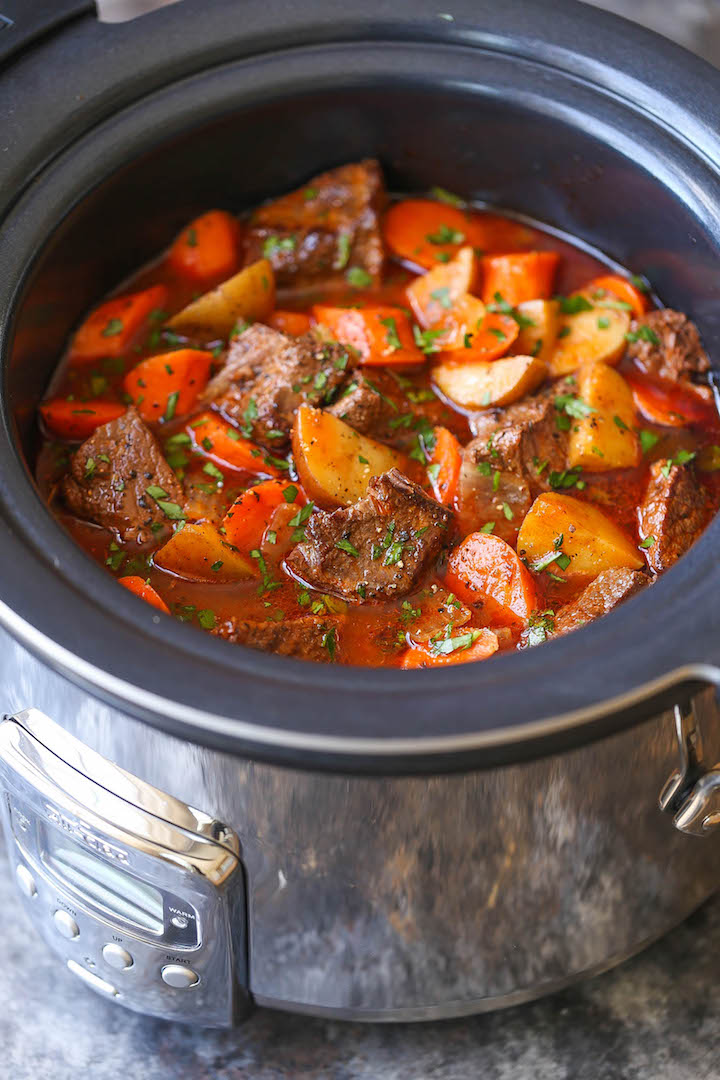 How long can you keep a stew in a slow cooker?