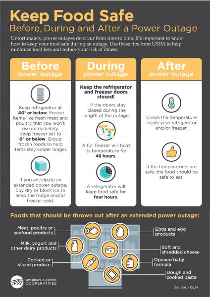 How long can you keep food in the fridge without power?