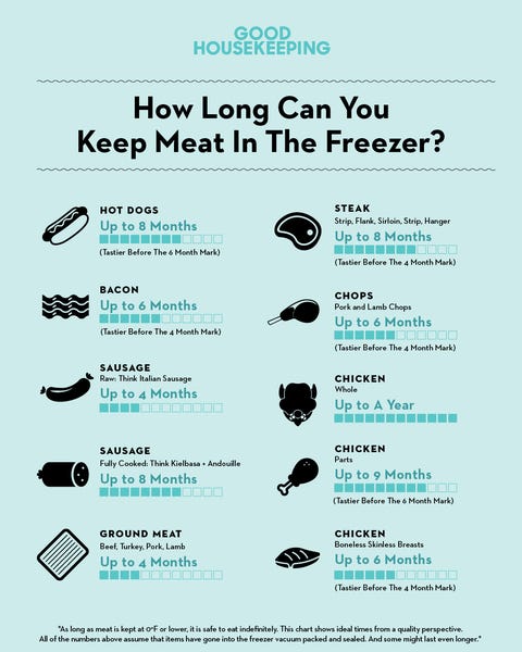 How long can you keep meat in freezer?