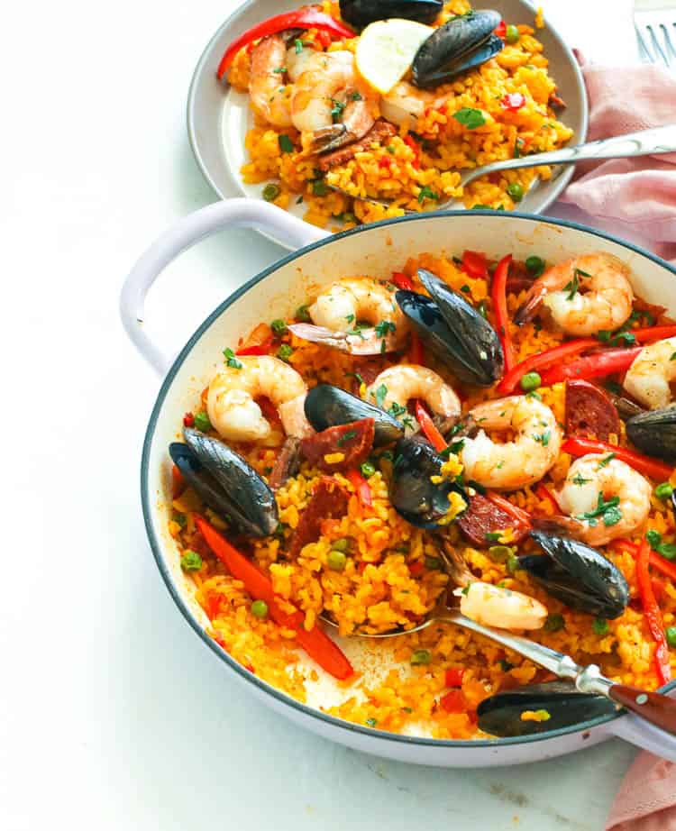 How long can you keep seafood paella in the fridge?