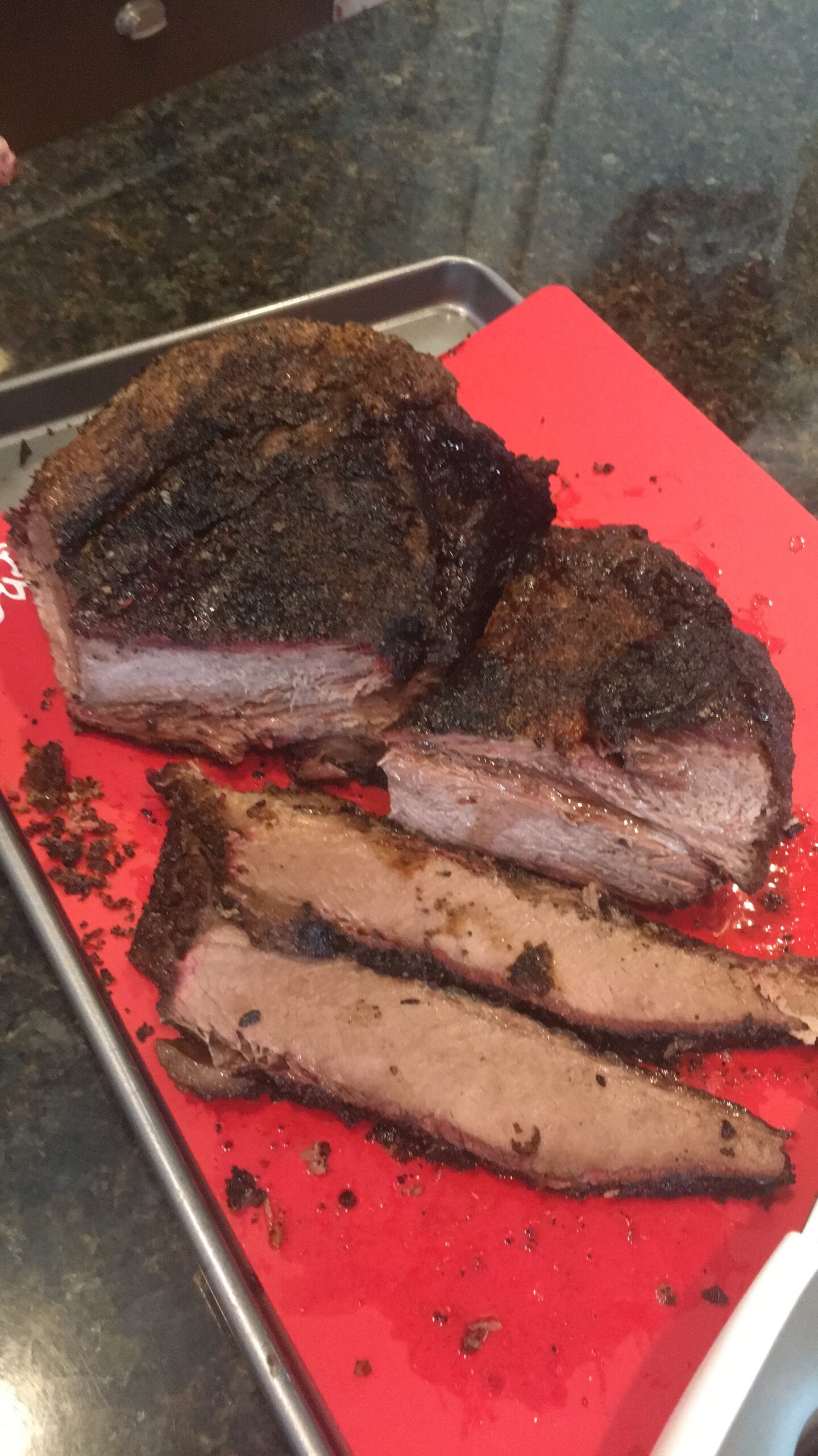 How long can you leave brisket out before smoking?