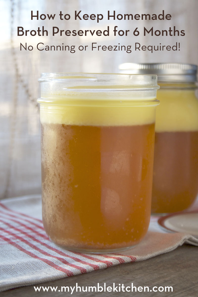 How long can you preserve chicken stock?