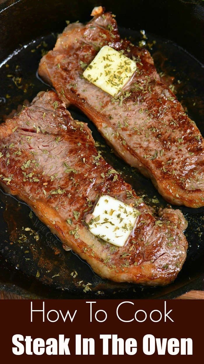 How long do I cook a 1 inch steak for medium-rare in oven?