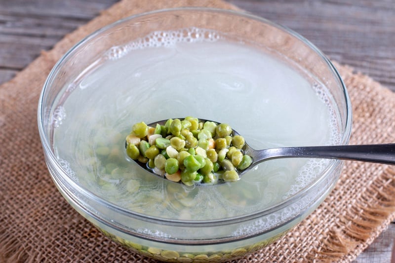 How long do split peas take to get soft?