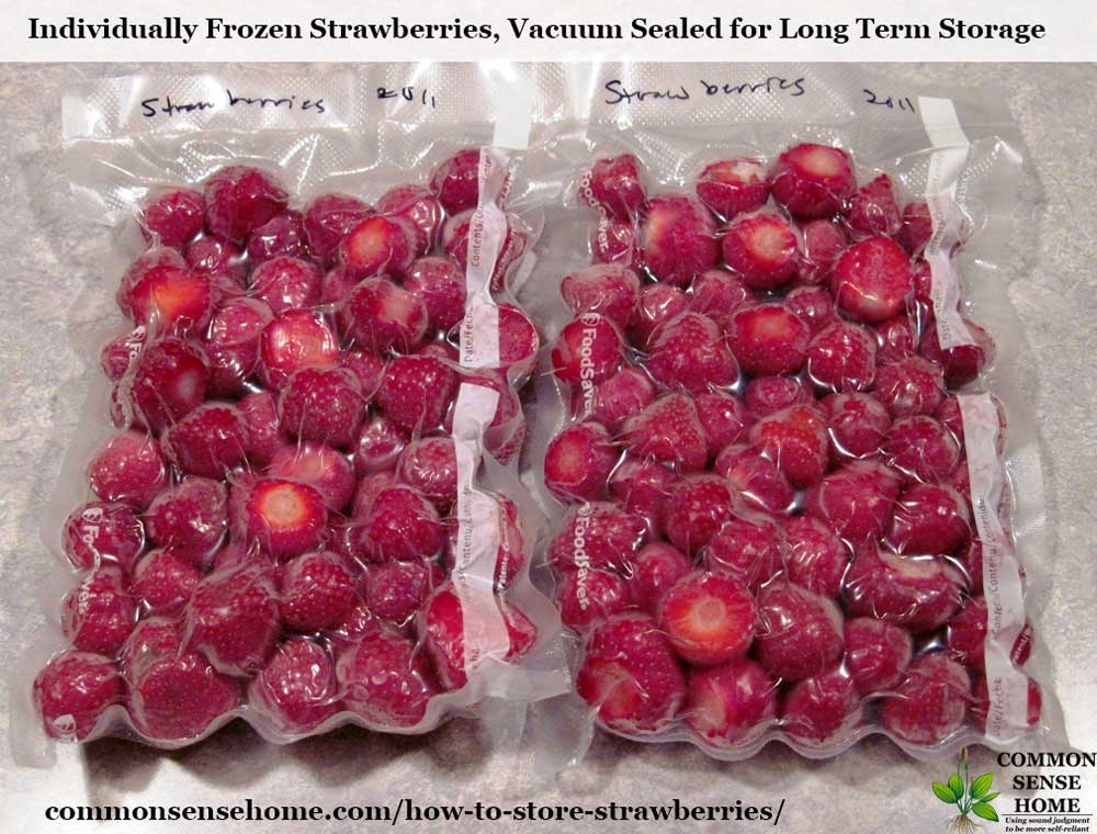 How long do strawberries last vacuum sealed?