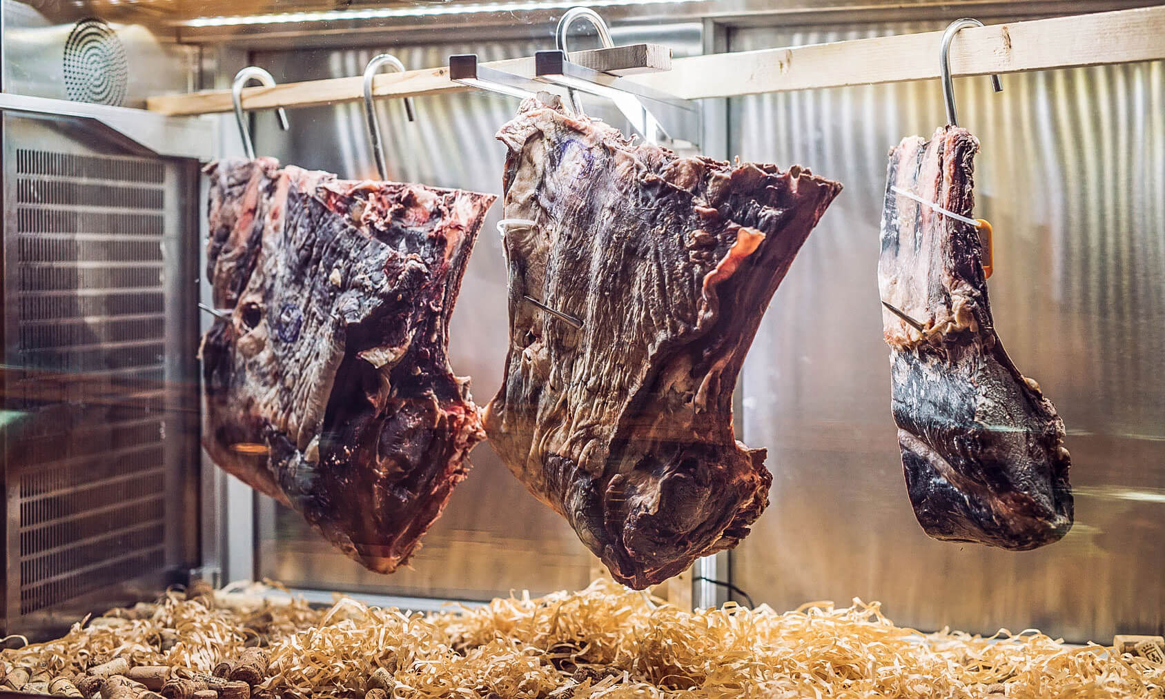 How long do they dry age beef to aid in the tenderizing process?