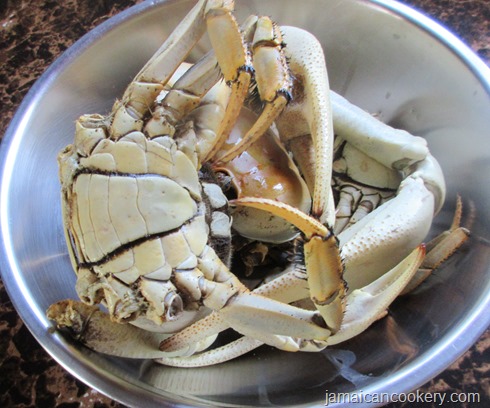 How long do you boil land crab?