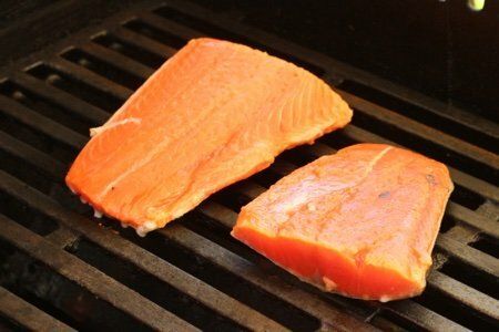 How long do you cook frozen salmon on a Weber grill?
