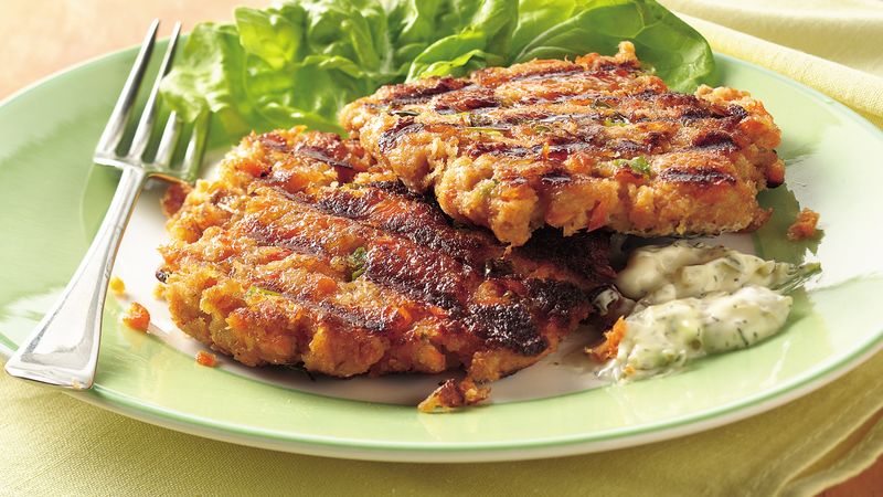 How long do you cook salmon patties on a griddle?