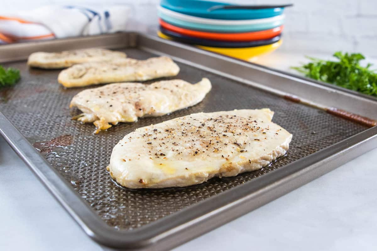 How long do you cook thinly sliced chicken breast?